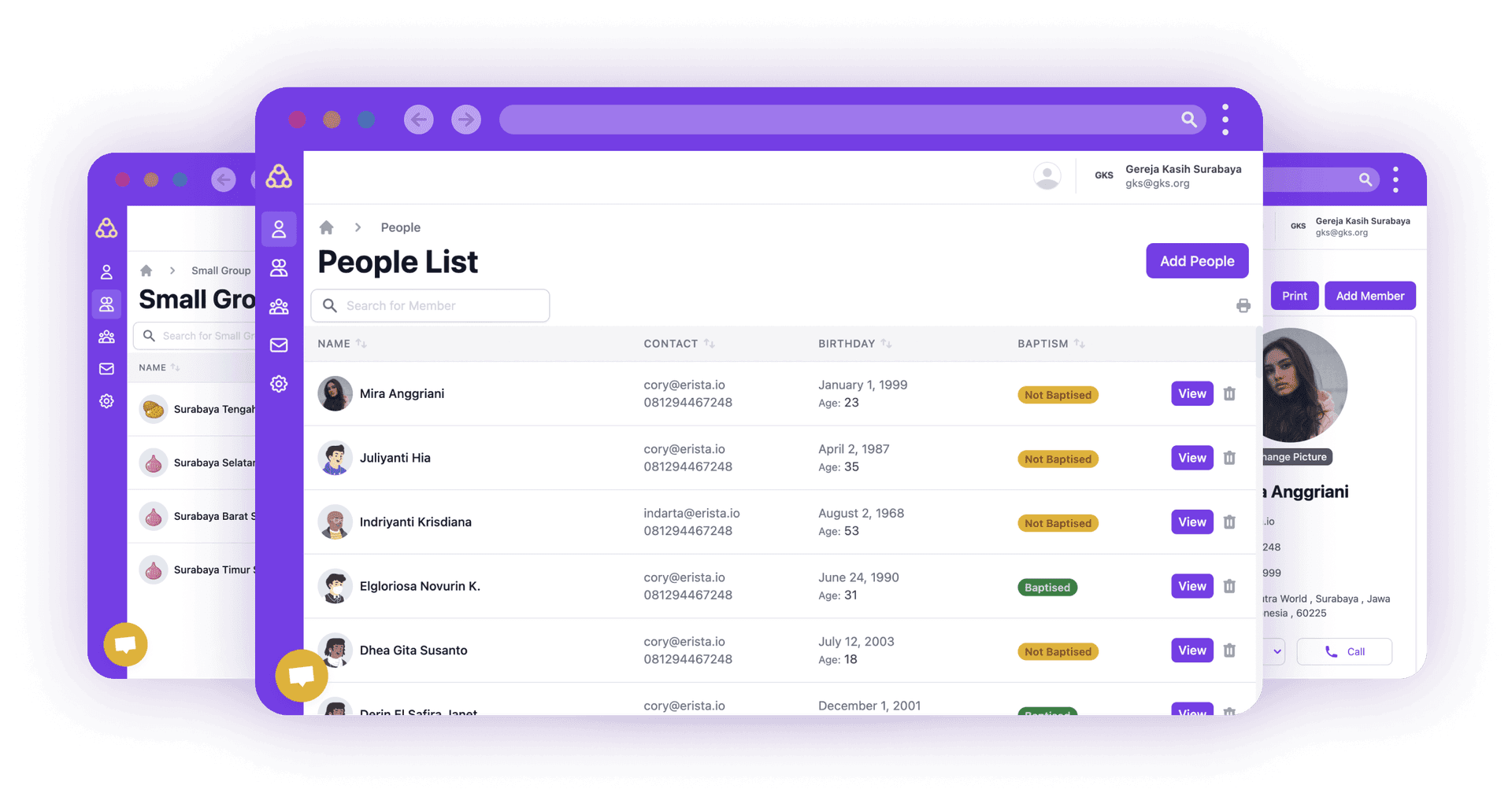 Erista | Church Management Software